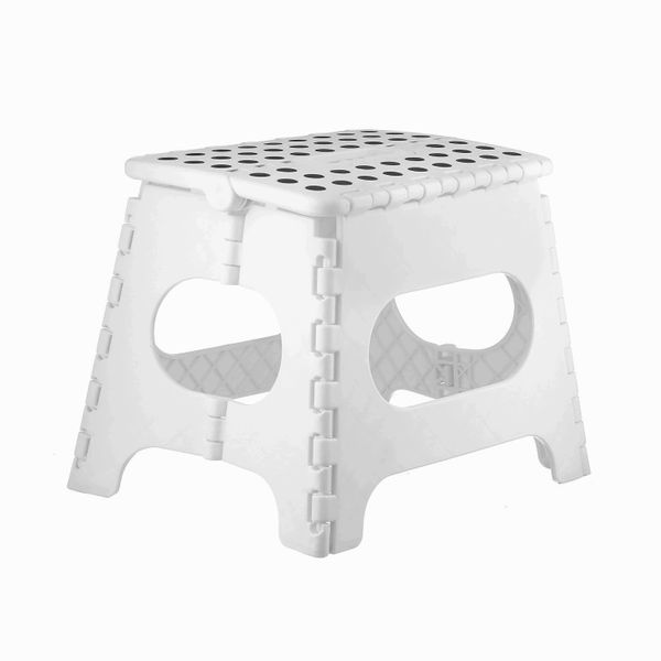 HOME-IT FOLDING CHILDEREN STEP STOOL 11 IN. WHITE – homeitusa